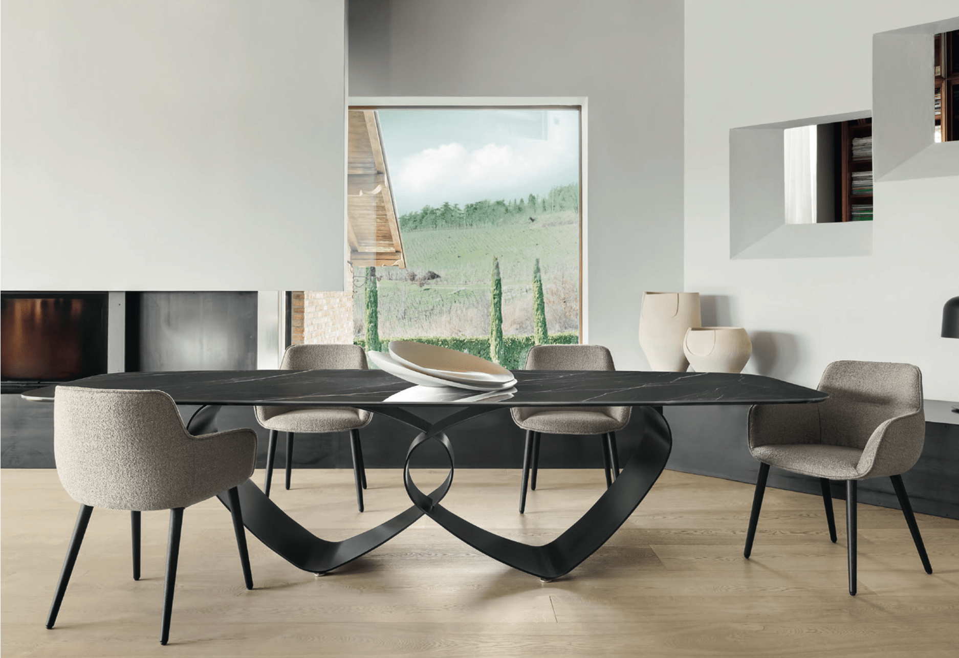 Breeze Dining Table with Rounded Corners